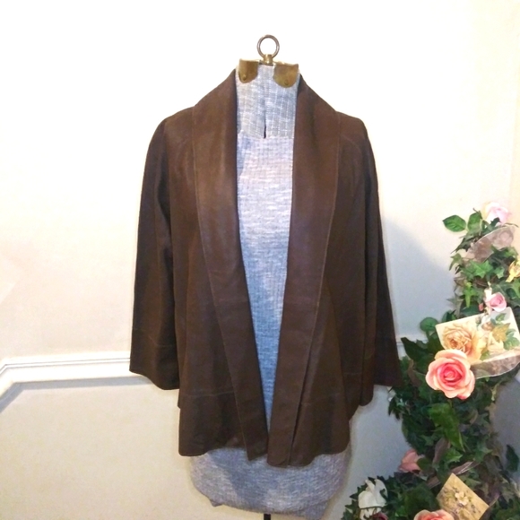 Doncaster | Jackets & Coats | Doncaster Dark Brown Shawl Collared ...